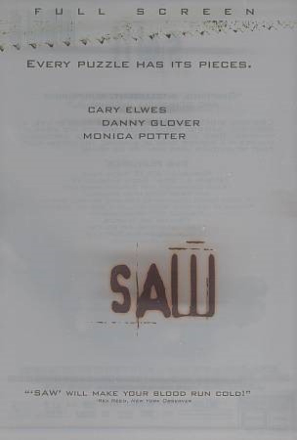 Saw (Full Screen Edition) (DVD) - Walmart.com