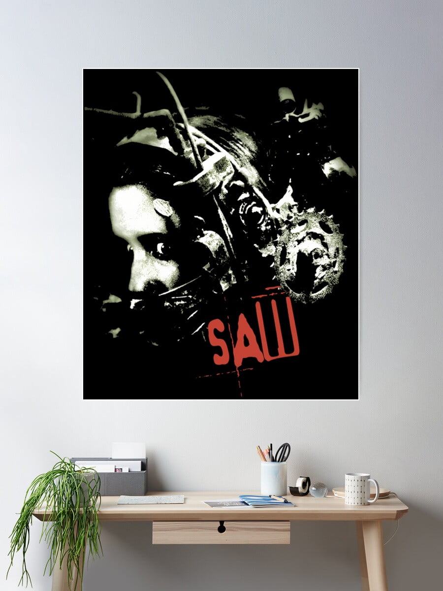 Saw Horror Movie Retro Poster Wall Art, Modern Wall Decor For Living ...