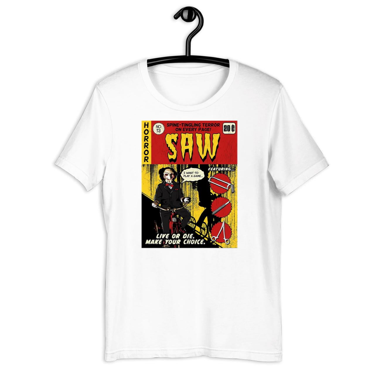 Saw Jigsaw Comic Book T-Shirt - Black-TH32318 - Walmart.com
