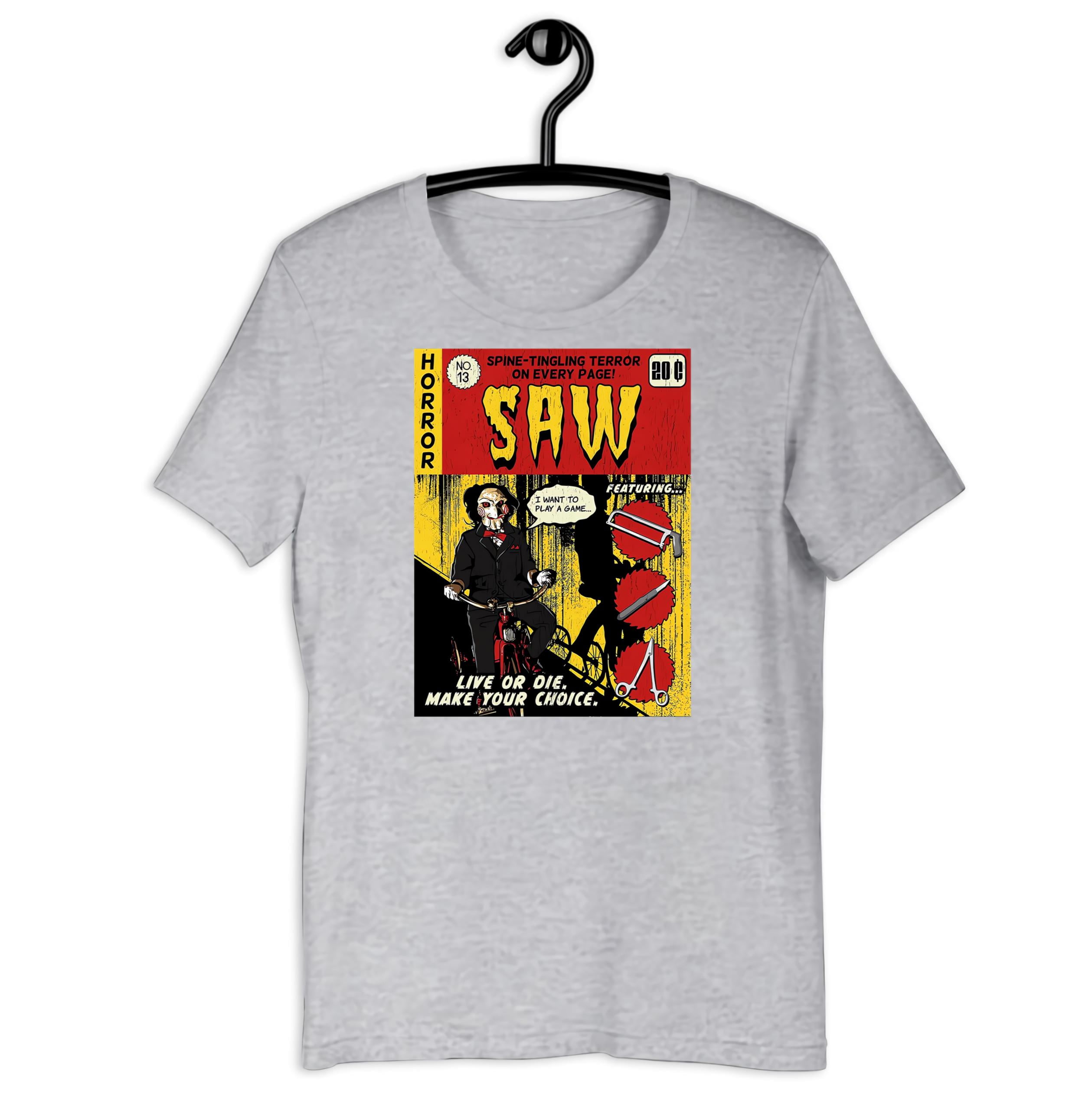 Saw Jigsaw Comic Book T-Shirt - Black-TH32318 - Walmart.com