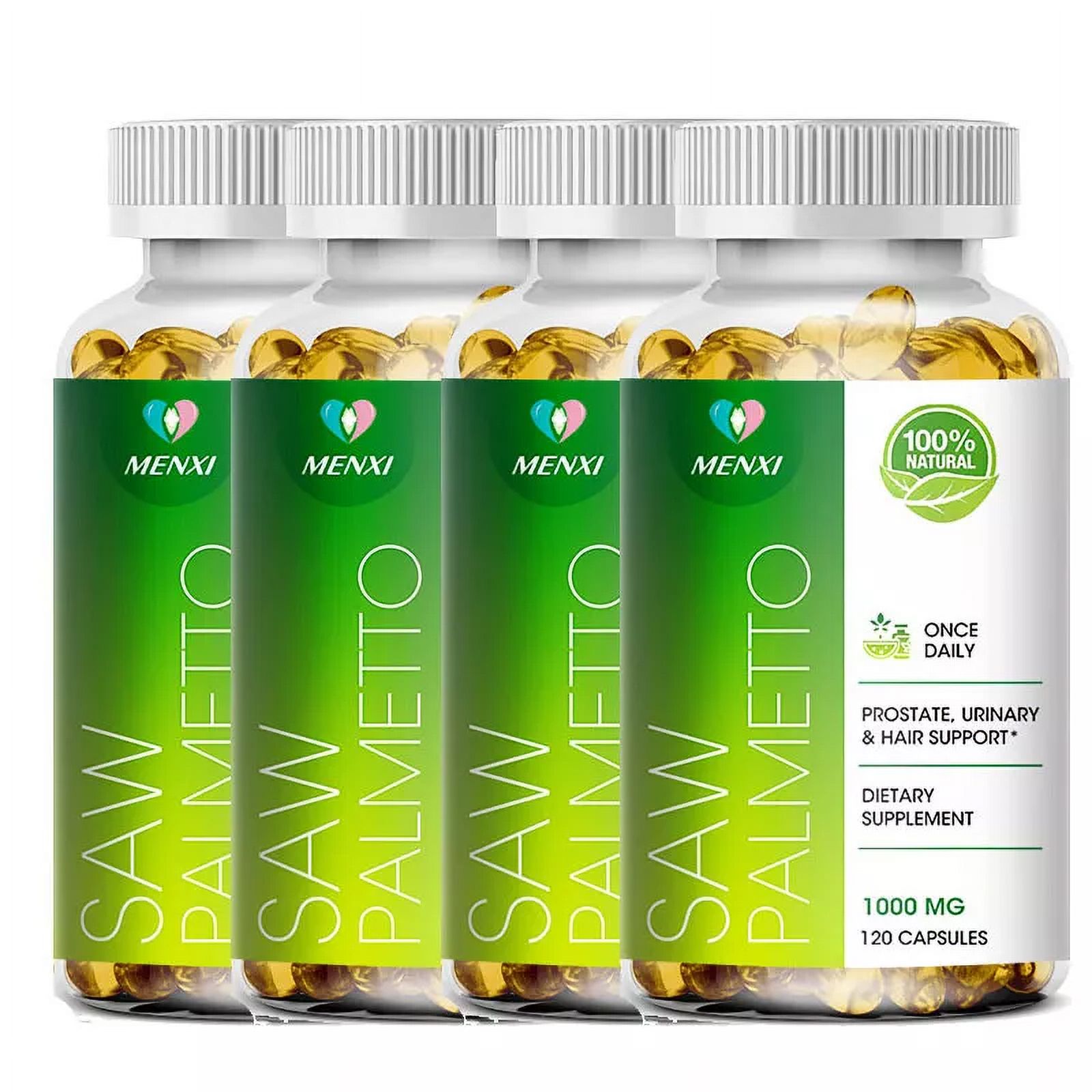 Saw_Palmetto_Extract_1000_Mg_Prostate_Supplement_Urinary_Health_-4_*120_Capsules_MX - Walmart.com