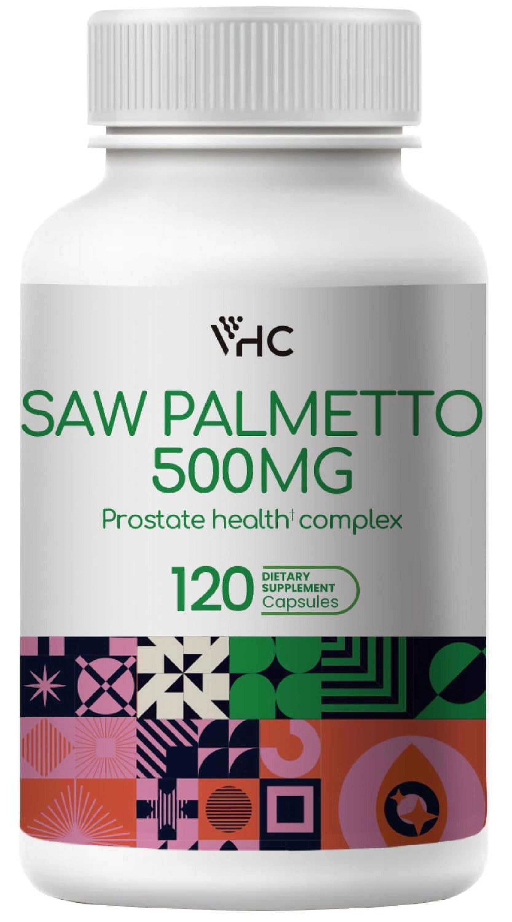 Saw Palmetto Extract 10X Potency, with Pumpkin Seed Oil 2 in 1 Dual ...