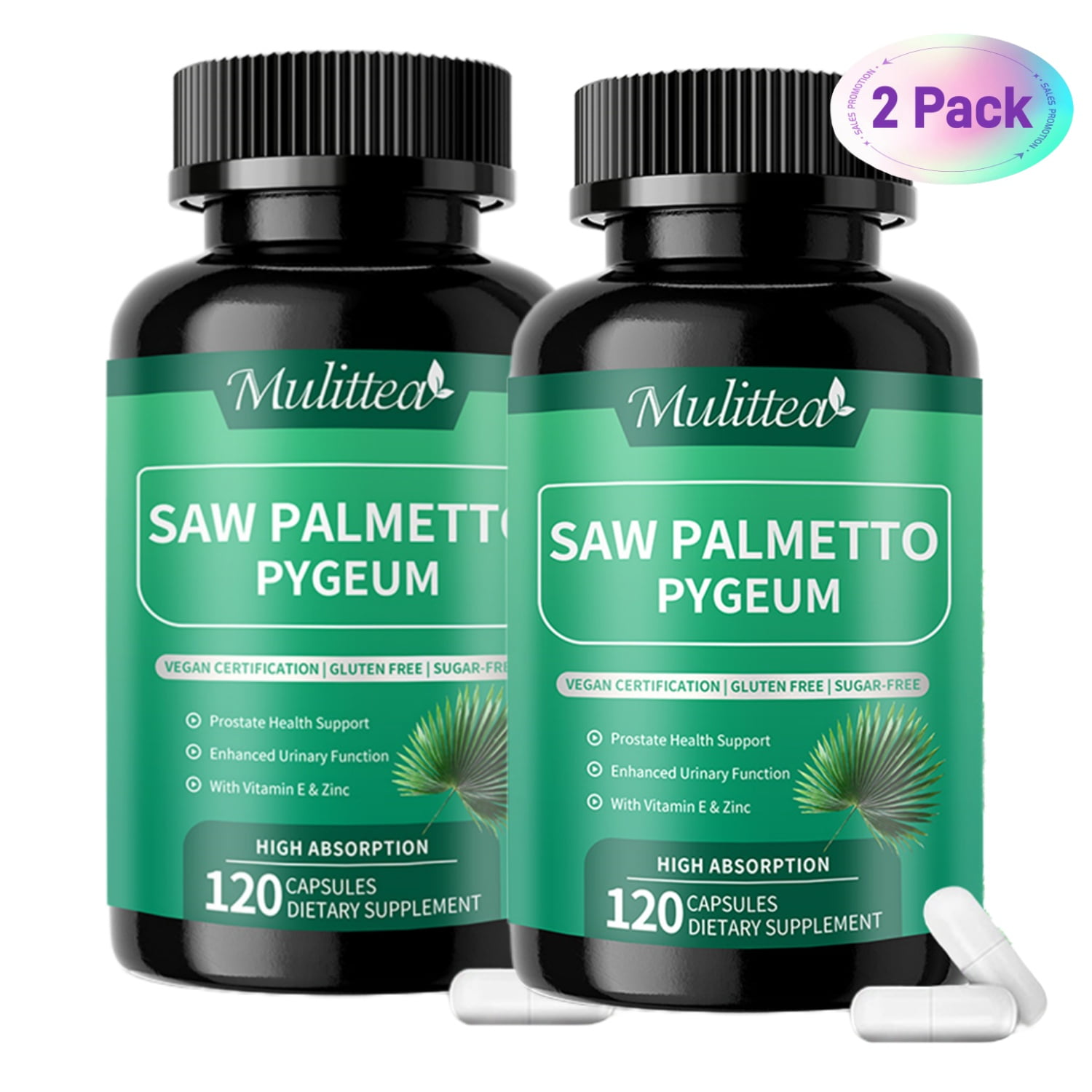 Saw Palmetto Supplement with Pygeum and Pumpkin Seed Oil Extract ...