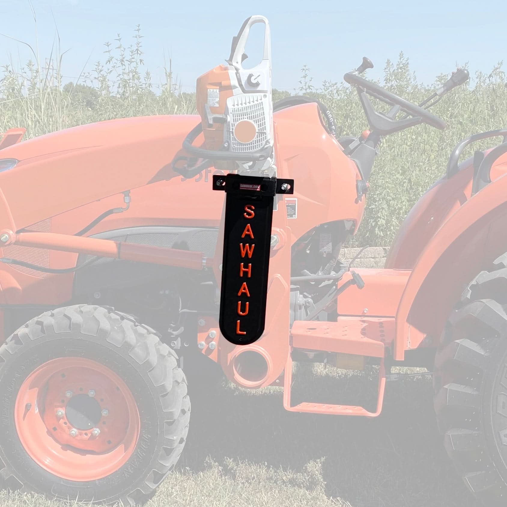 SawHaul Universal Chainsaw Carrier Fixed Mount Kit for Tractors 20" Bar ...