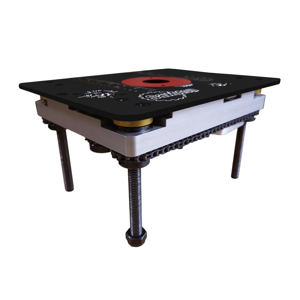 SawStop RT-LFT Precision Router Table Lift 11 3/4 x 9 1/4 inch Aluminum ...
