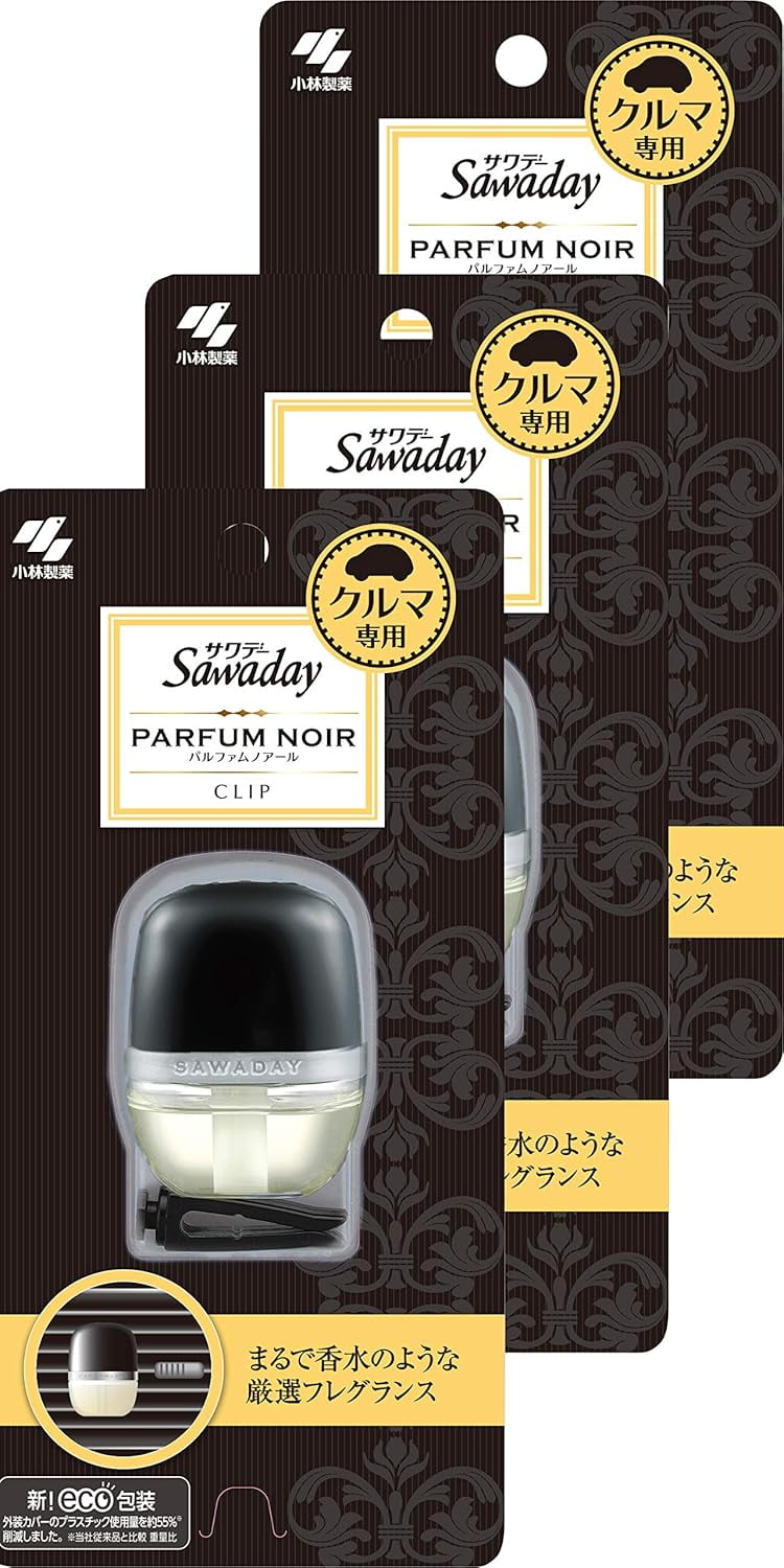 Sawaday Car Clip Parfum Noir Deodorizer Car Air Freshener Light Oriental Scent 3 PACK - Walmart.com