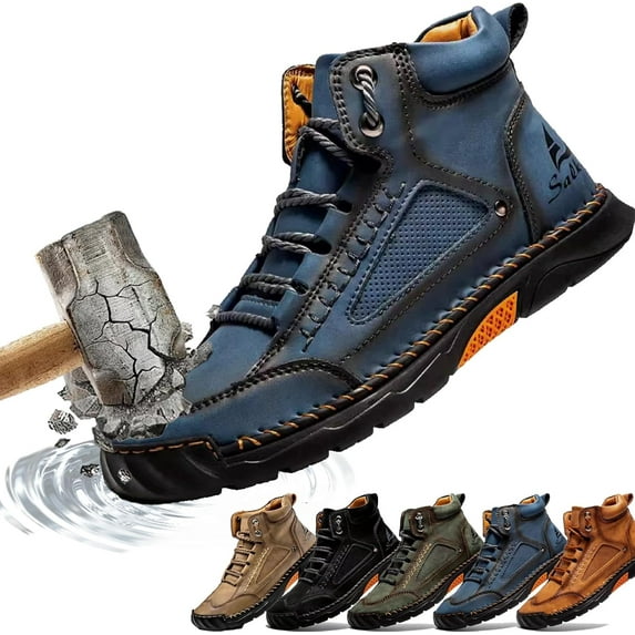 Sawbehind Men's Comfortable Handmade Leather Boots – 2025 New ...