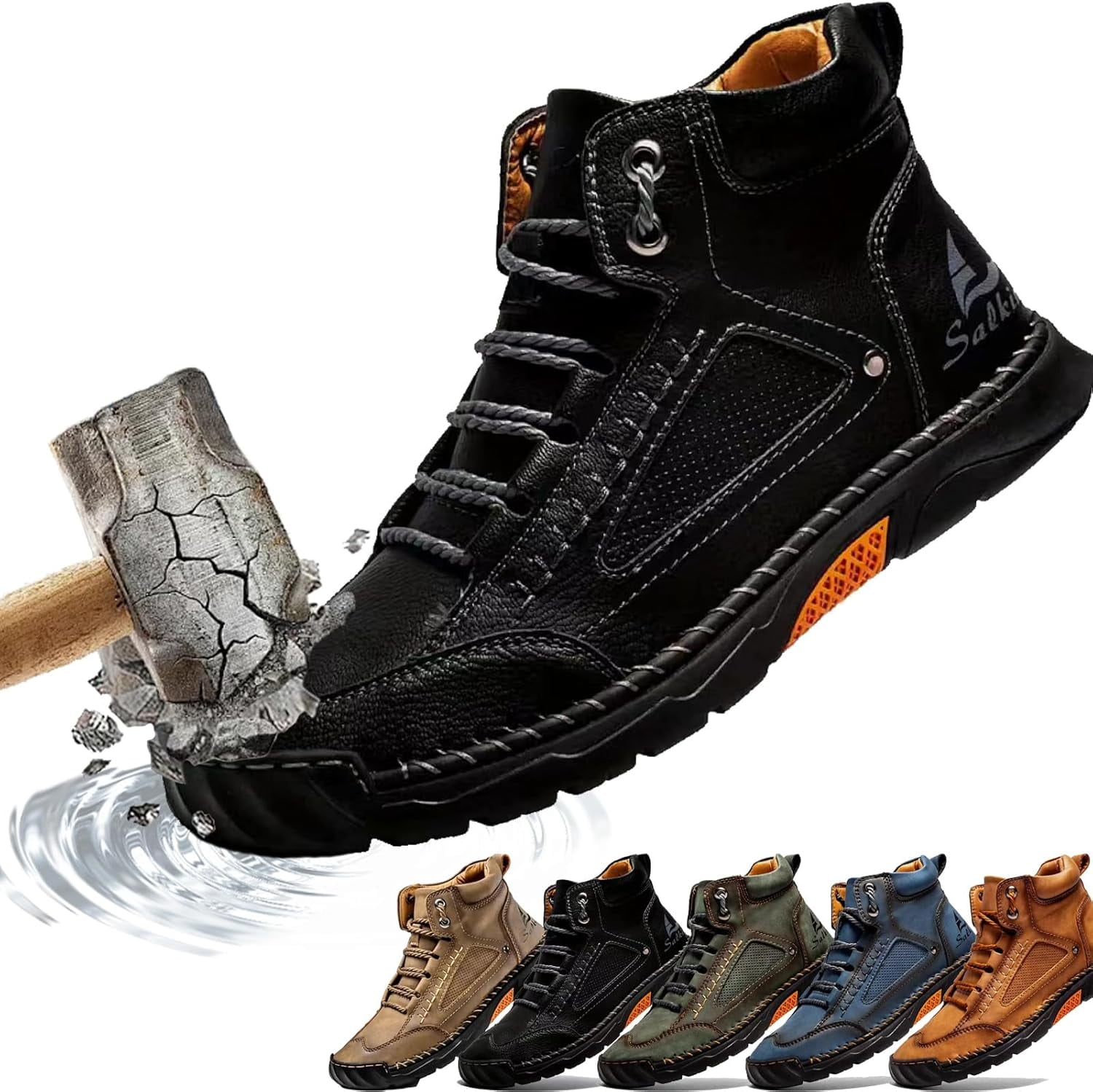 Sawbehind Men's Comfortable Handmade Leather Boots – 2025 New ...