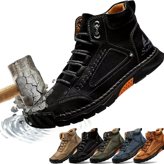 Sawbehind Men's Comfortable Handmade Leather Boots – 2025 New ...