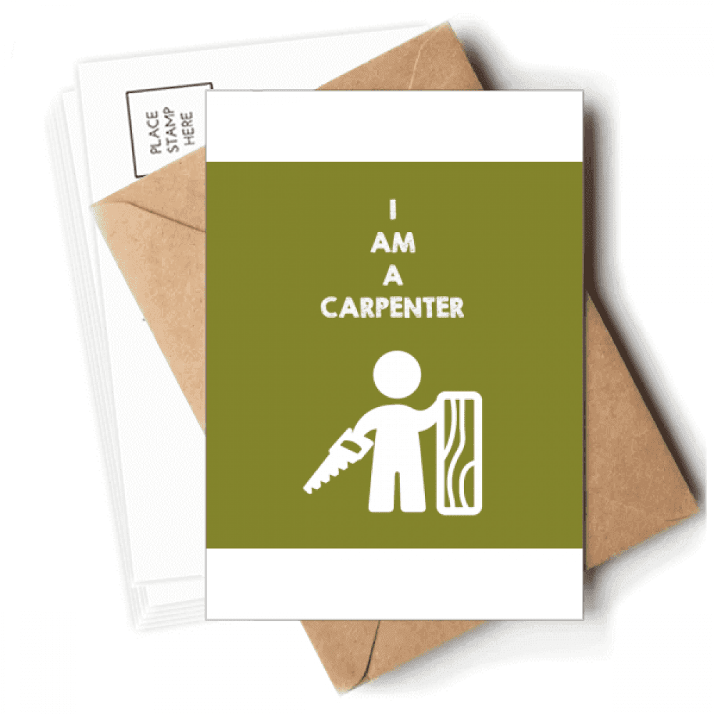 Sawboard Carpenter Job Art Deco Fashion Postcards Envelopes Blank Note ...