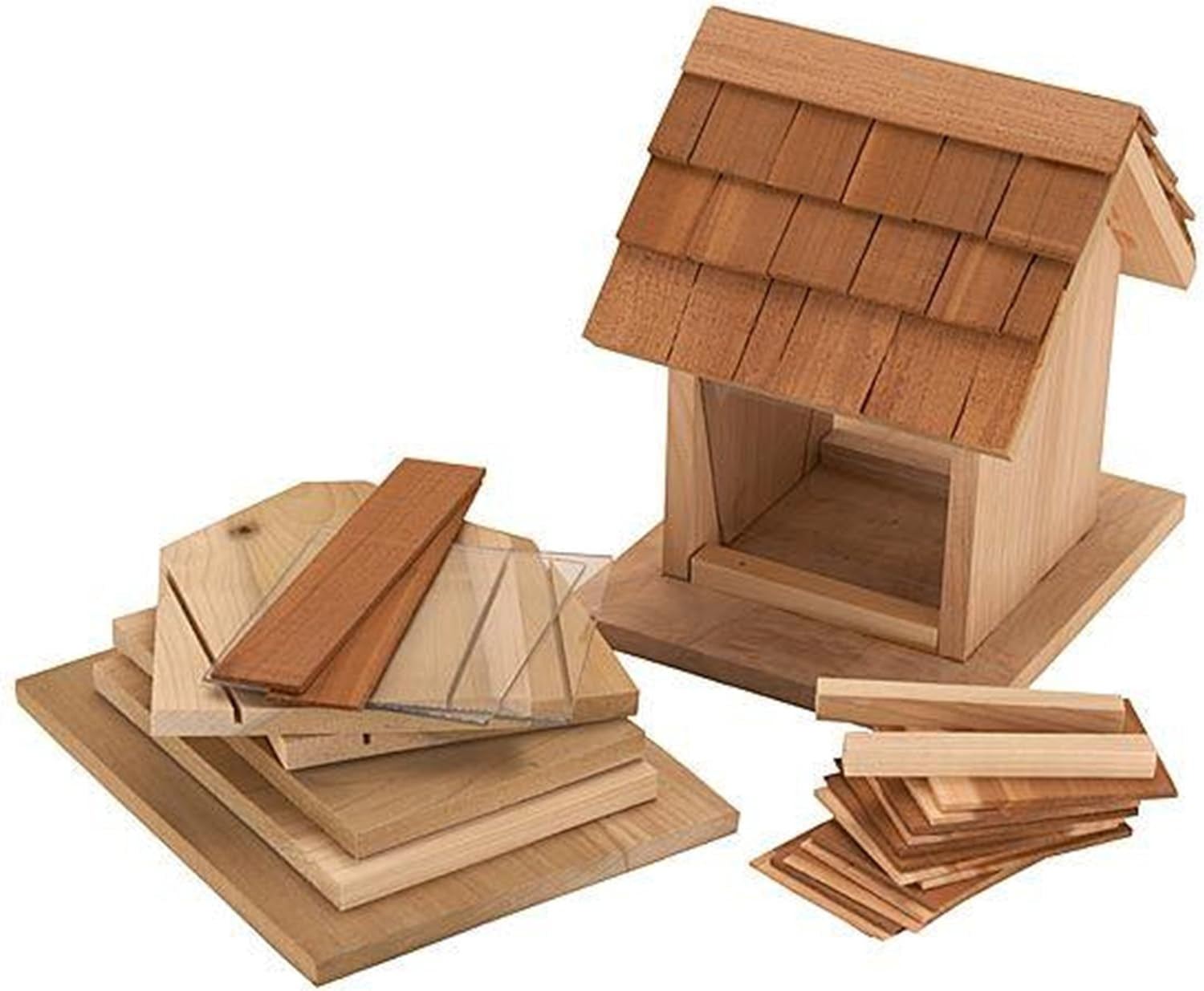 Sawdust Brothers Bird Feeder Kit, Finished 10” x 10” x 8” - Walmart.com