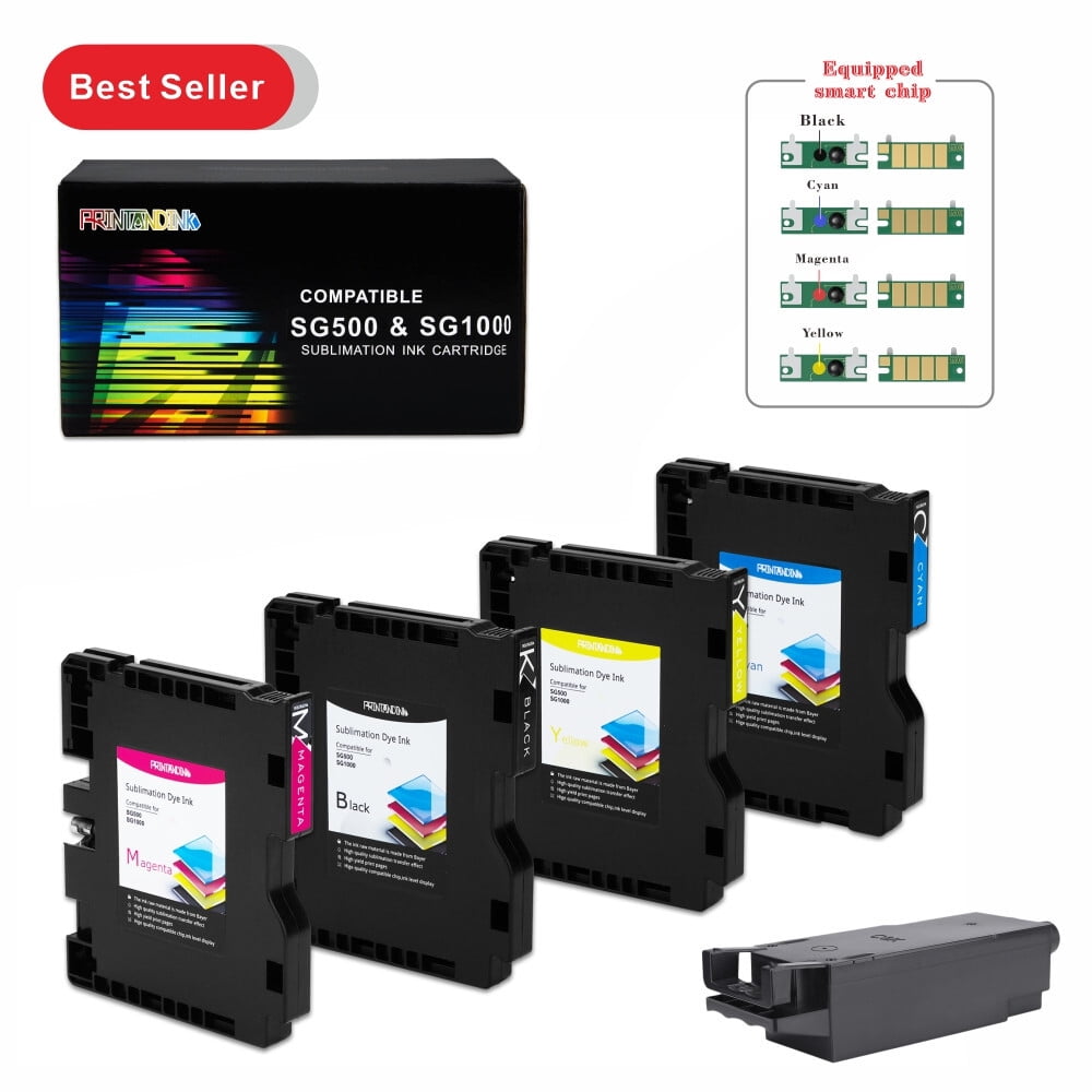 Sawgrass SG500/1000 OEM Chip Sublimation Ink Cartridges Combine Ink ...