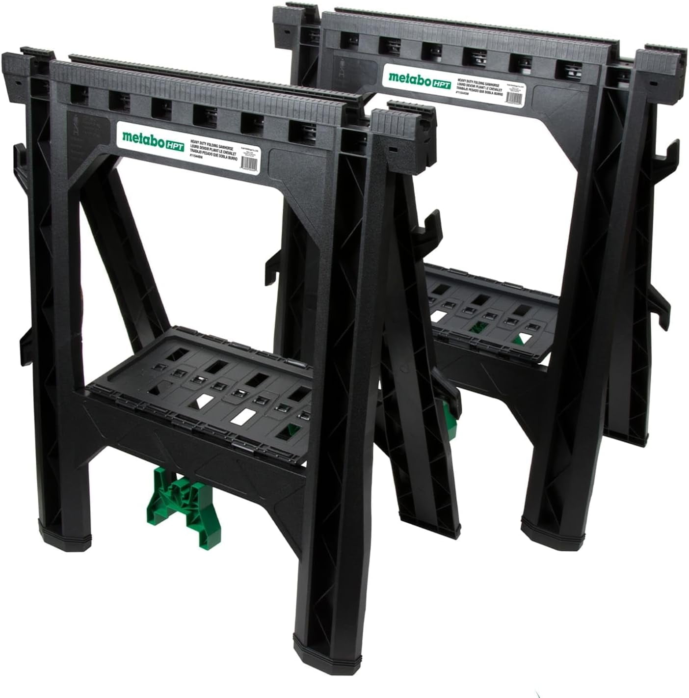 Sawhorses 2 Pack Folding Heavy Duty, Weather-Resistant Lightweight ...