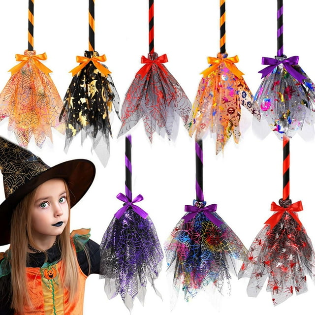 Sawpy Witch Broom Halloween Decor, Animated Witches Moving Broomstick ...