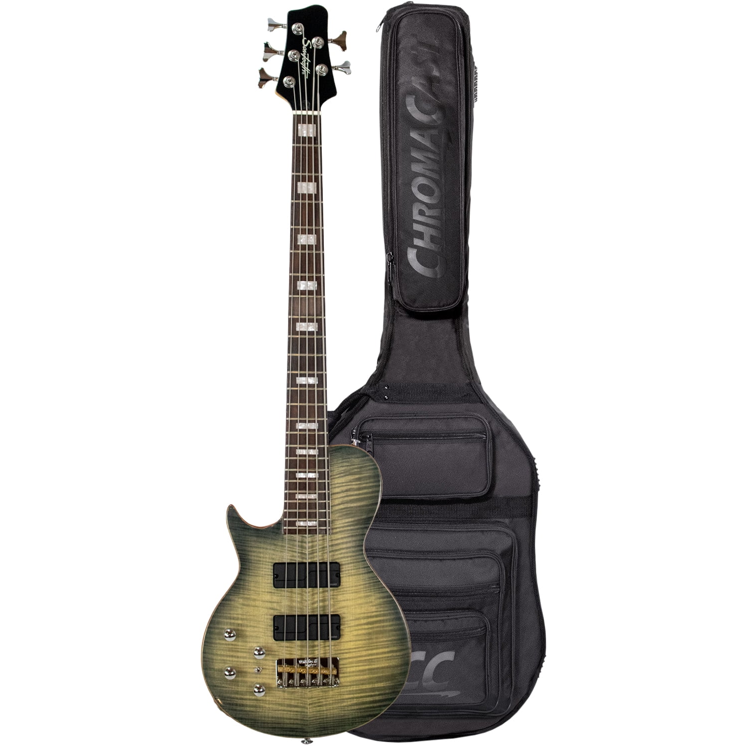 Sawtooth Americana Left-Handed Heritage Series Flame 5-String 24 Fret ...