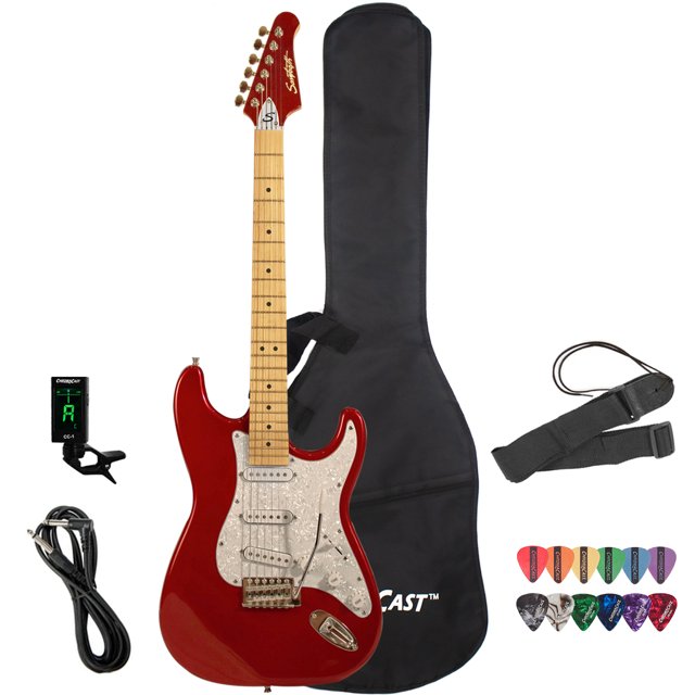 Sawtooth ES Series Electric Guitar Kit with ChromaCast Gig Bag ...