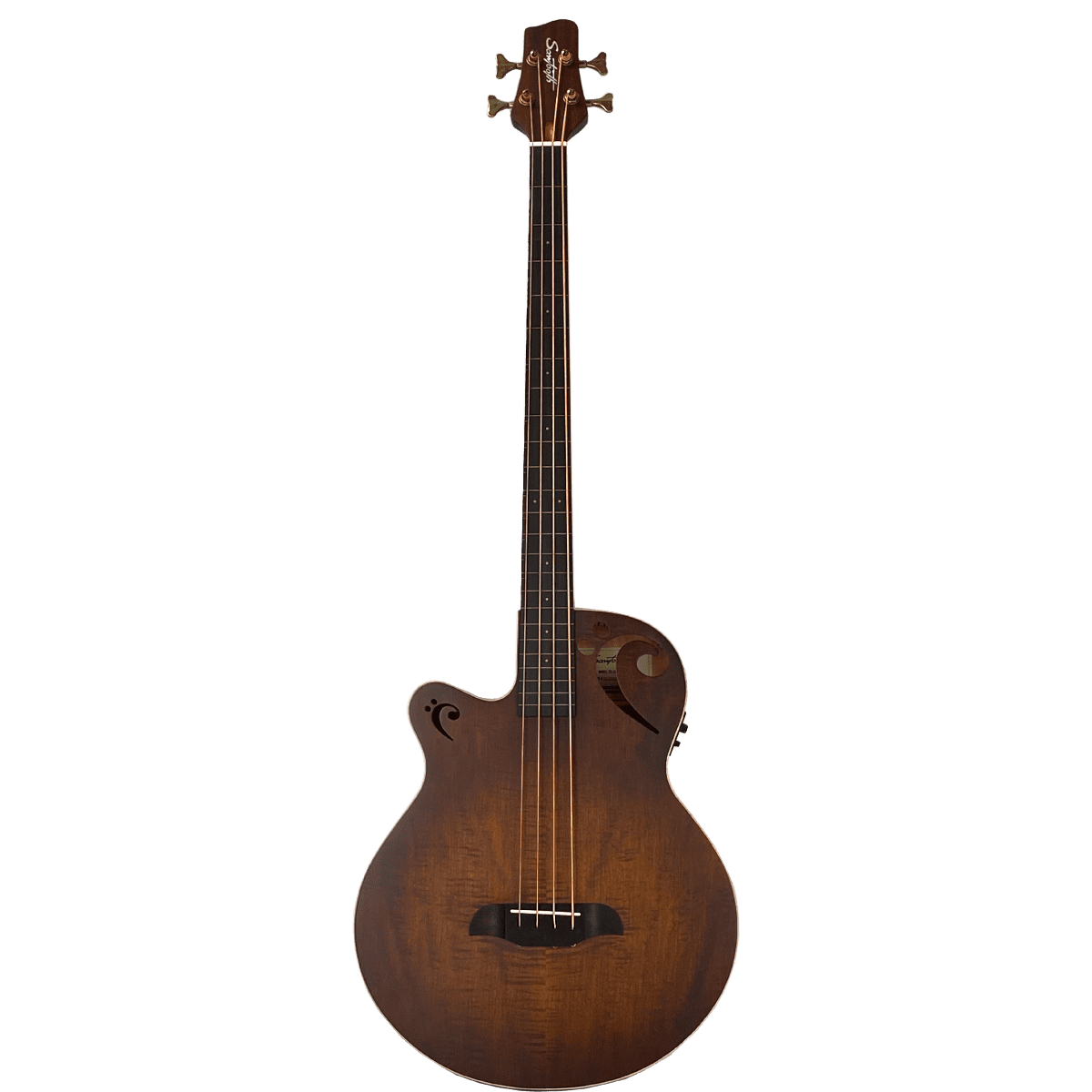 Sawtooth Left-Handed Rudy Sarzo Signature Fretless Acoustic-Electric ...