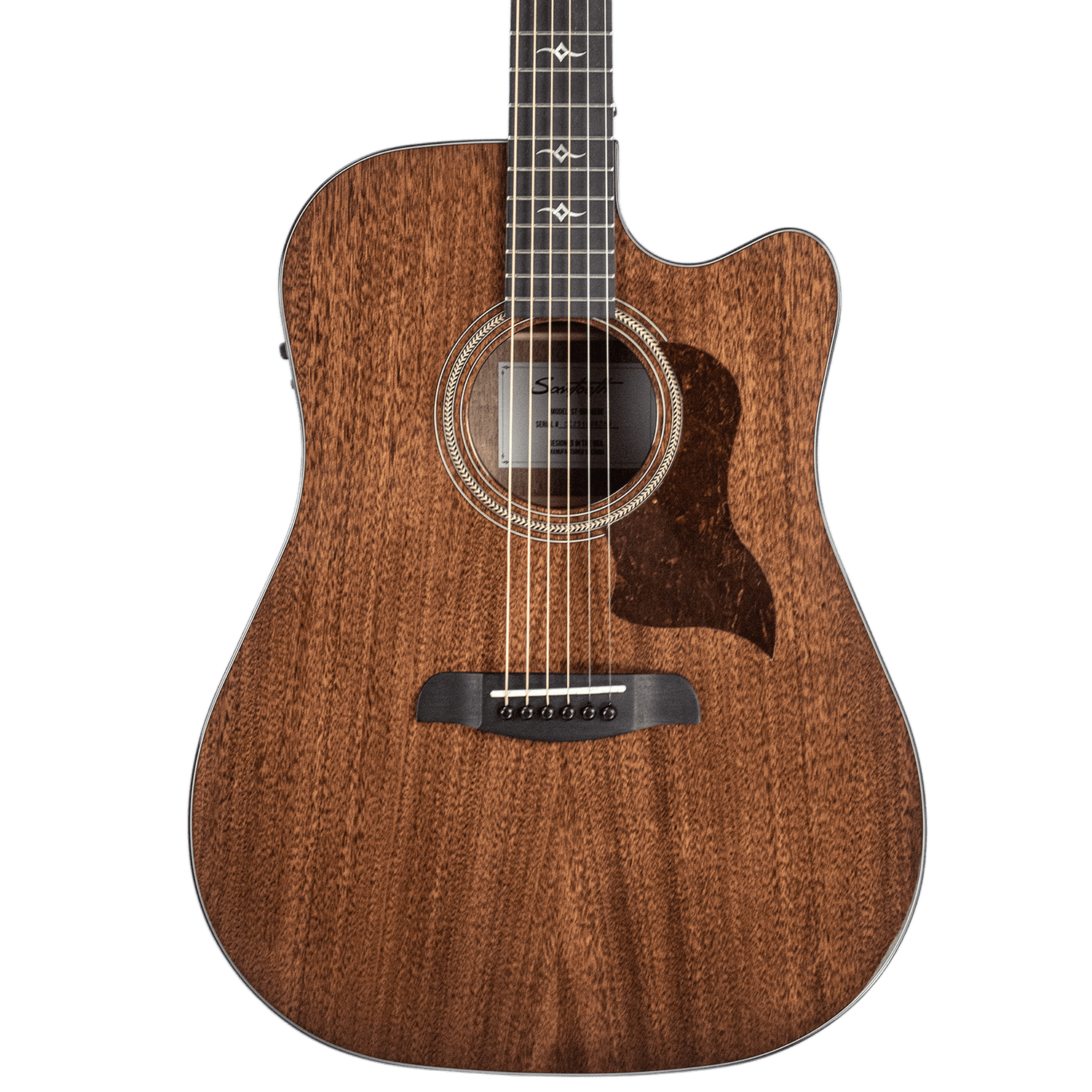 Sawtooth Mahogany Series Dreadnought Cutaway Acoustic Electric Guitar ...
