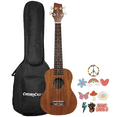 Sawtooth Mahogany Tenor Electric Ukulele w Gig Bag and Fishman KUL-101 ...