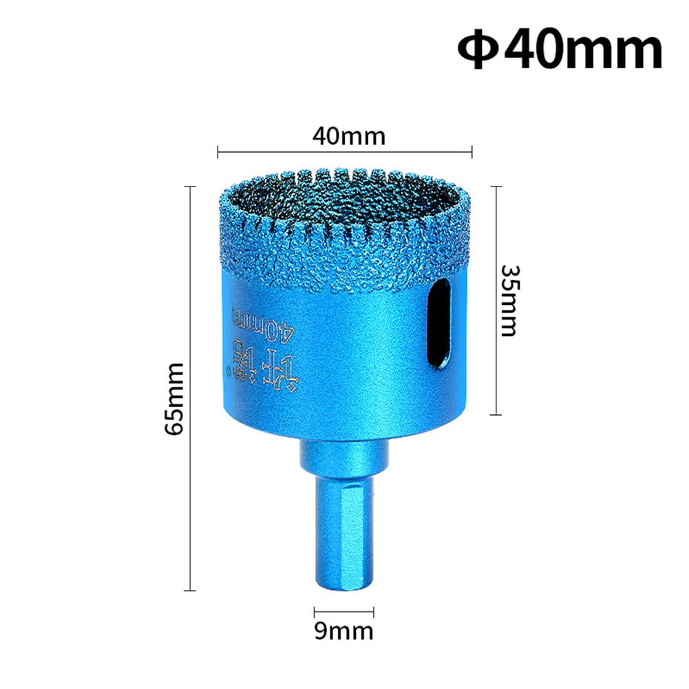 Sawtooth brazing hole opener: for precision drilling of tiles, glass ...