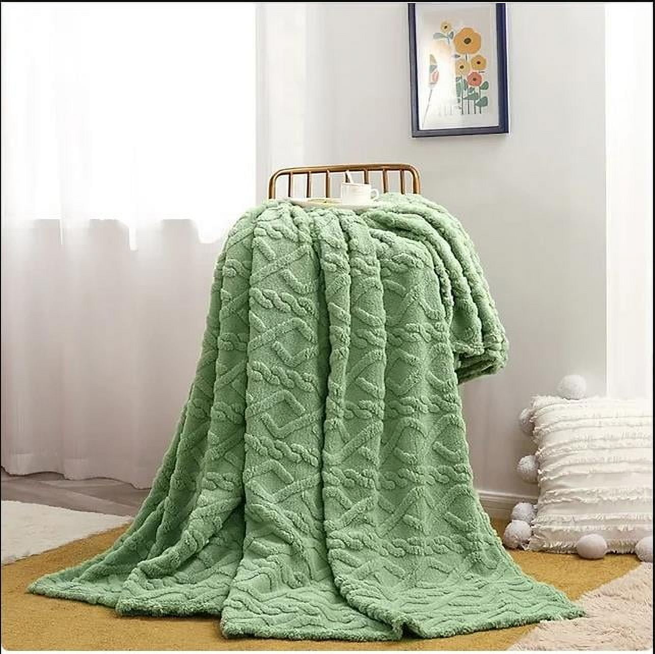 Sawvnm 28*40In Super Soft Warm Solid Warm Micro Plush Fleece Blanket ...