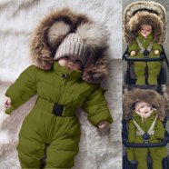 Youmylove Outerwear Romper Coat Warm Baby Jacket Snowsuit Girls Hooded Jumpsuit Girls Coat ...