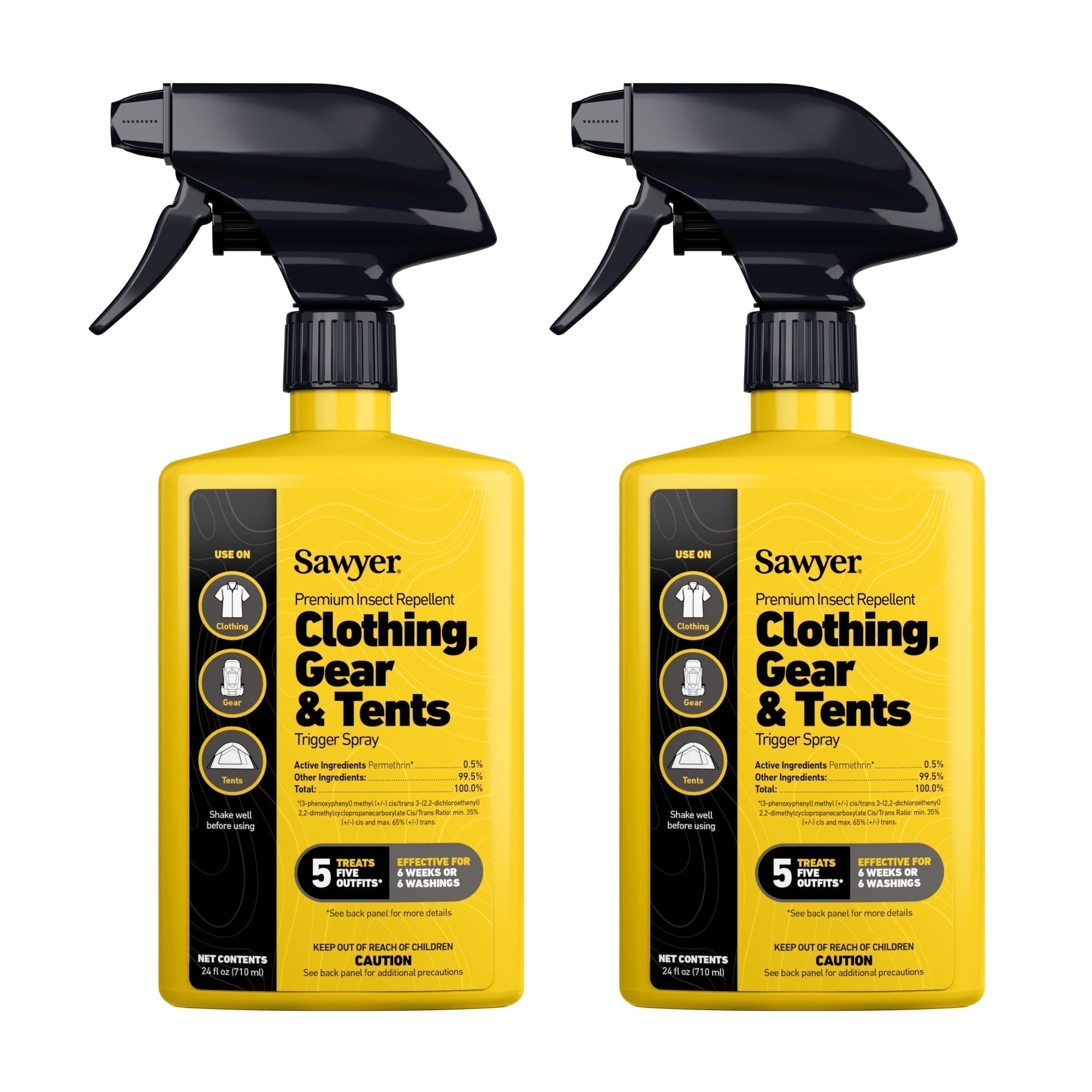 Sawyer Permethrin Insect Repellent Spray, Clothing and Gear, 24 oz ...