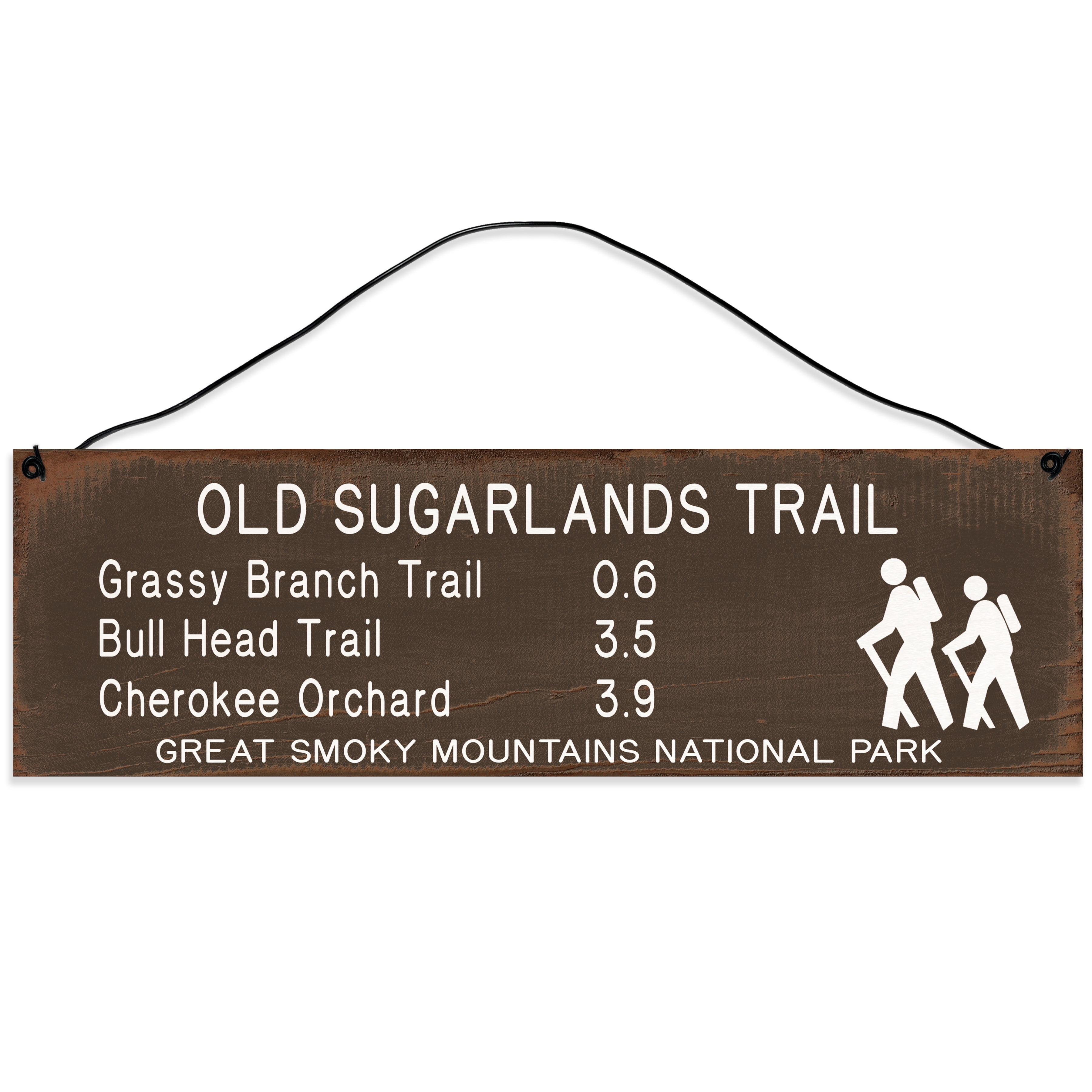 Sawyer's Mill - Old Sugarlands Trail Marker Wood Sign for Home or ...