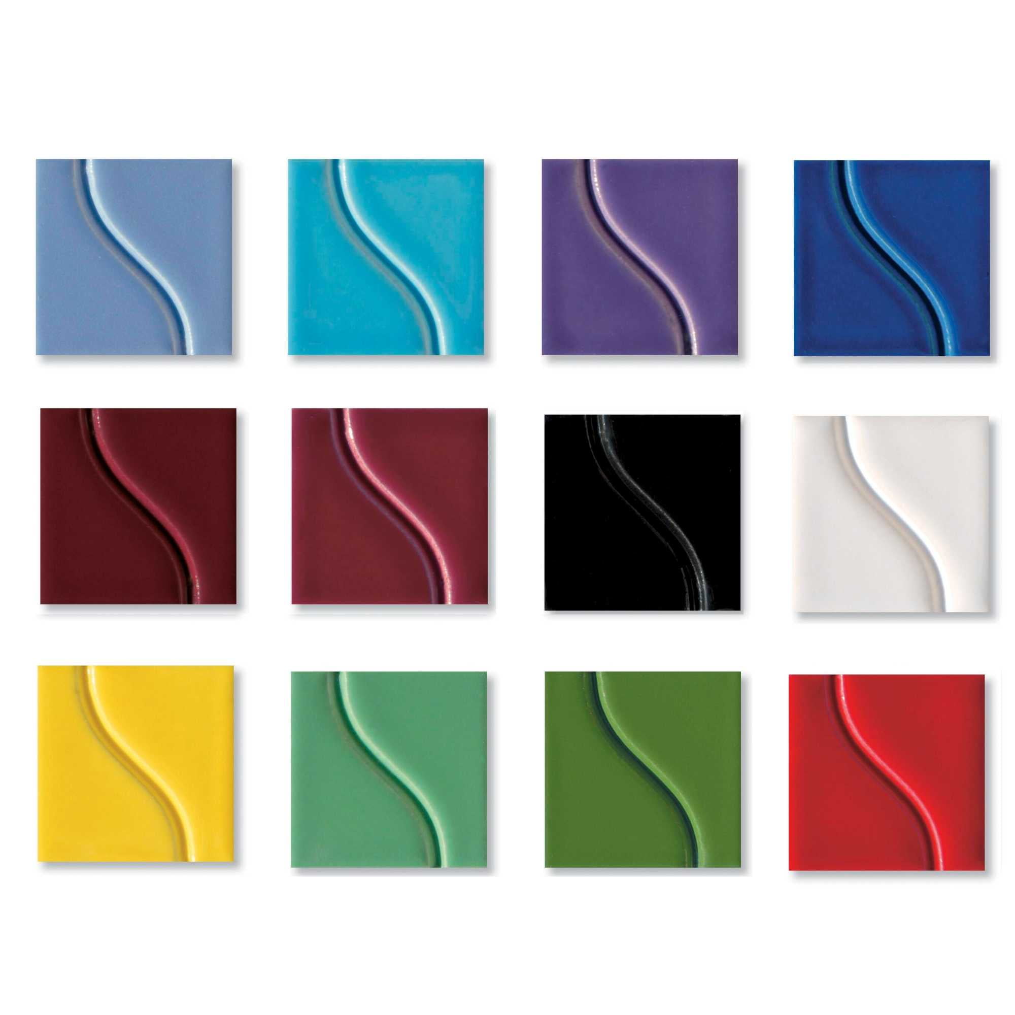 Sax Gloss Glazes, 1 Pint Containers, Assorted Colors, Set of 12 ...