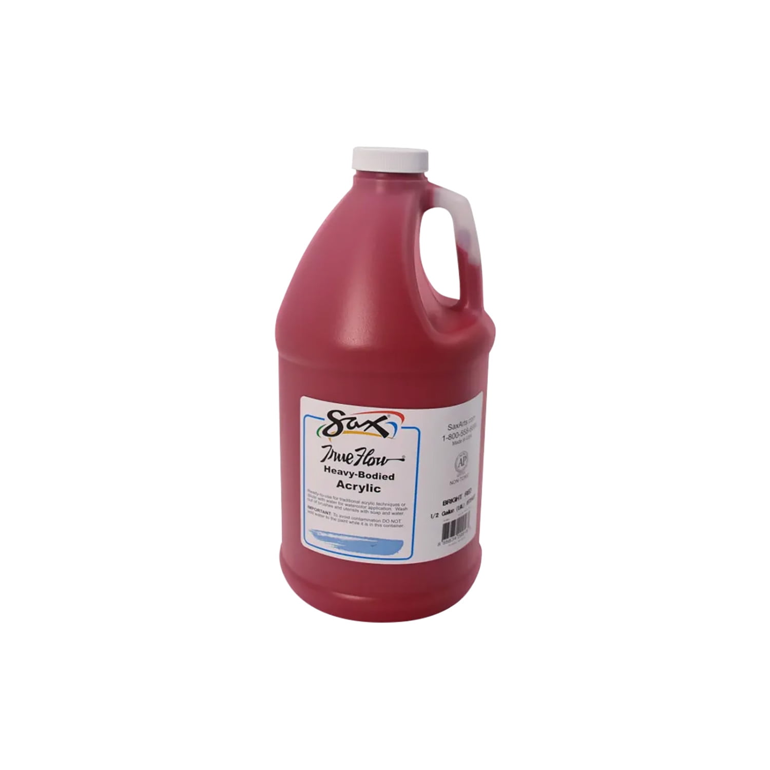 Sax Heavy Body Acrylic Paint, 1/2 Gallon, Bright Red - Walmart.com