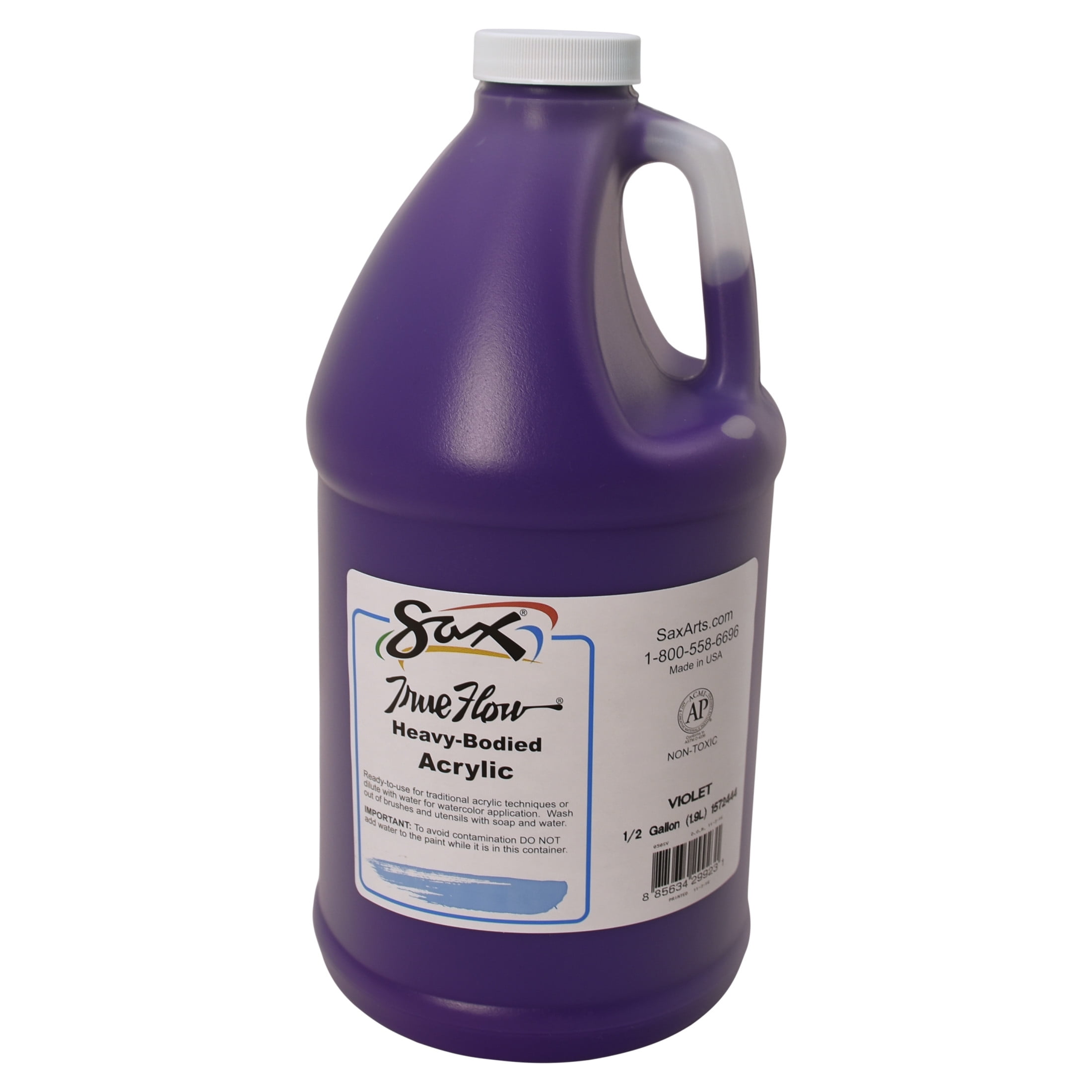 Sax Heavy Body Acrylic Paint, 1/2 Gallon, Violet - Walmart.com