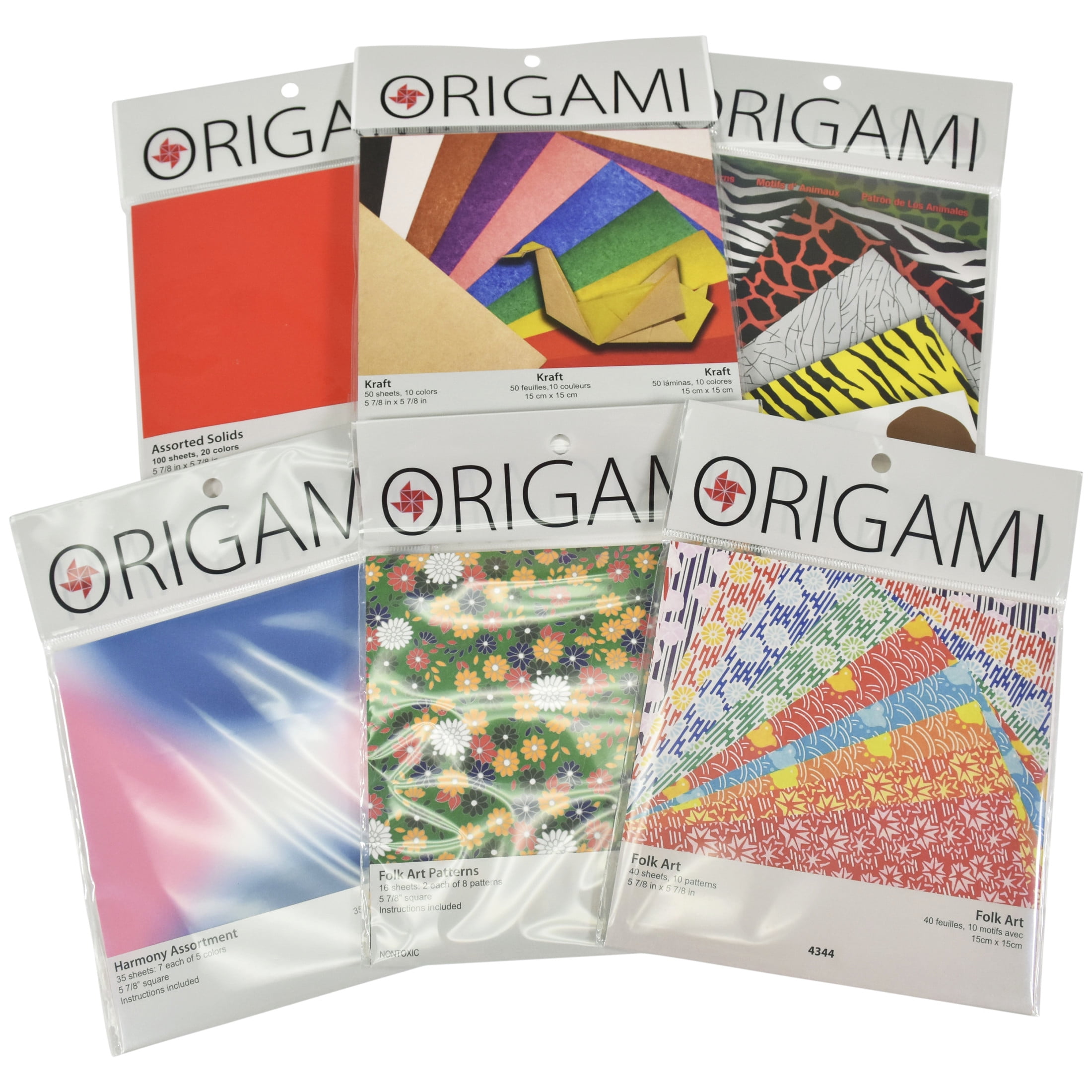 Sax Origami Paper School Pack, Assorted Patterns and Colors, 265 Sheets ...