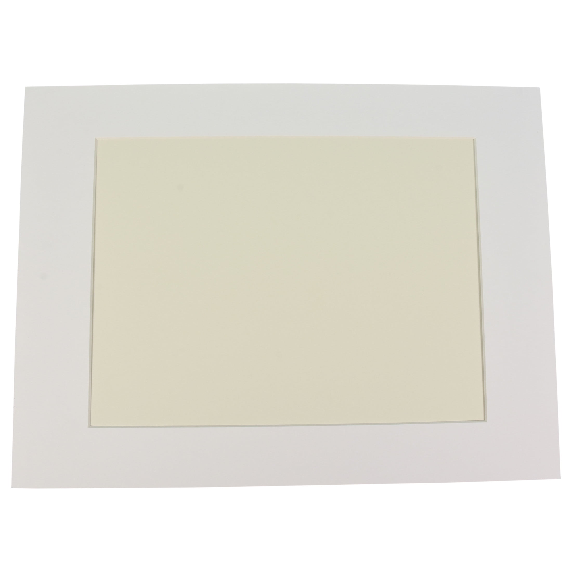 Sax Premium Pre-Cut Mat, 12 x 16 Inches, White, Pack of 10 - Walmart.com