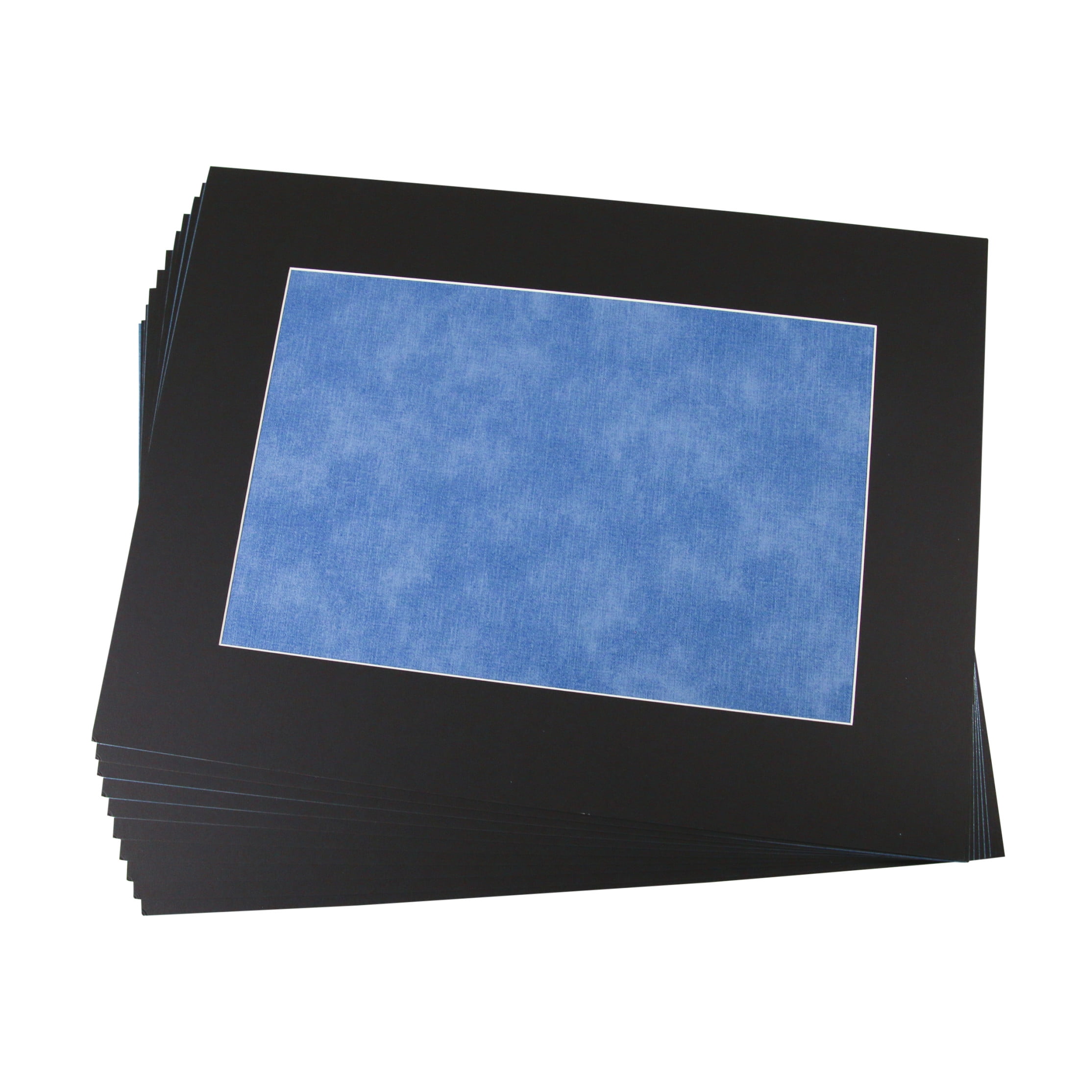 Sax Premium Pre-Cut Mat, 18 x 24 Inches, Black, Pack of 10 - Walmart.com