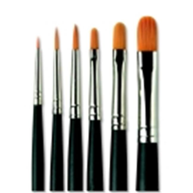 Sax Round/Bright Golden Taklon Artists Paint Brushes, Assorted Sizes ...