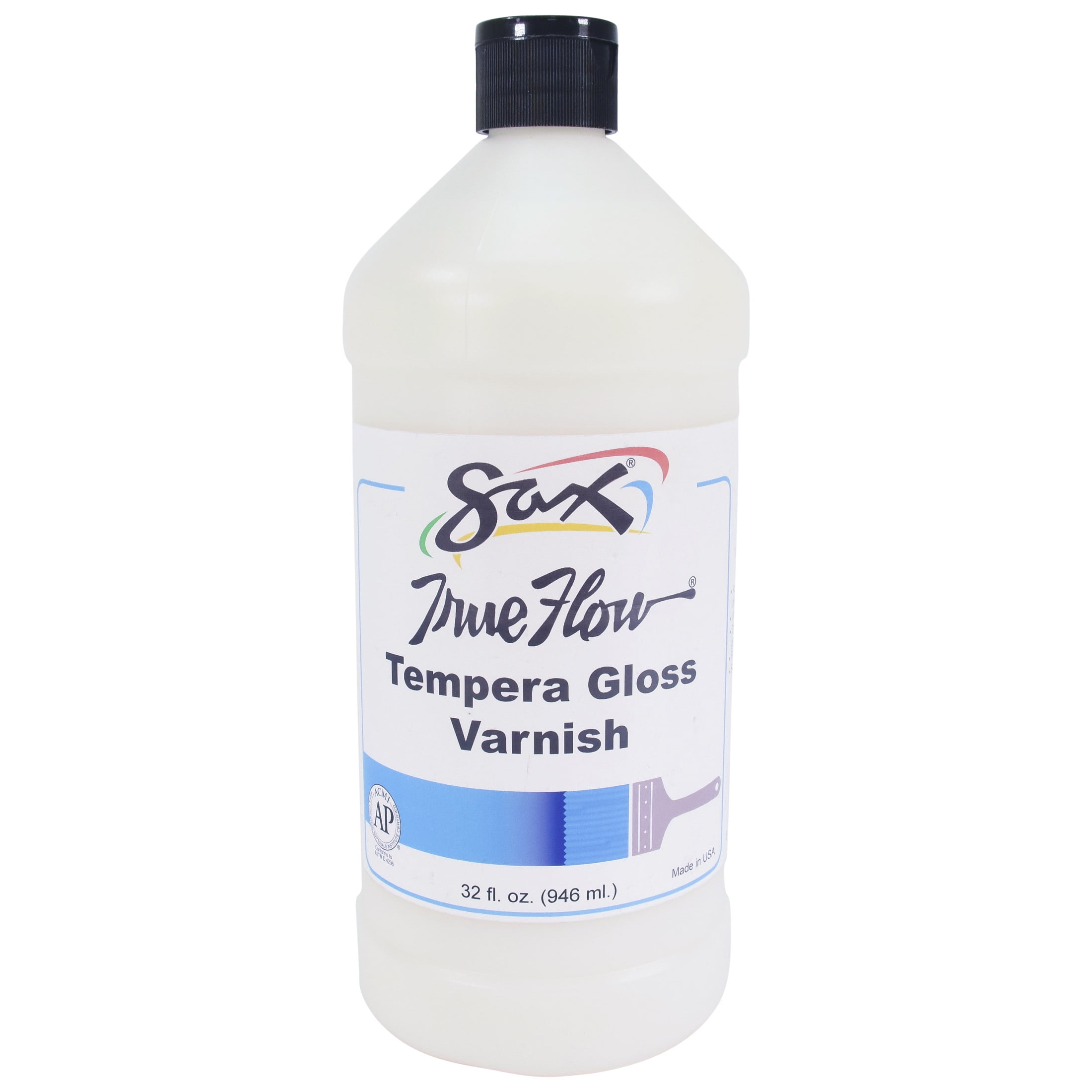 Sax True Flow Tempera Varnish, Gloss Finish, Quart - Walmart.com