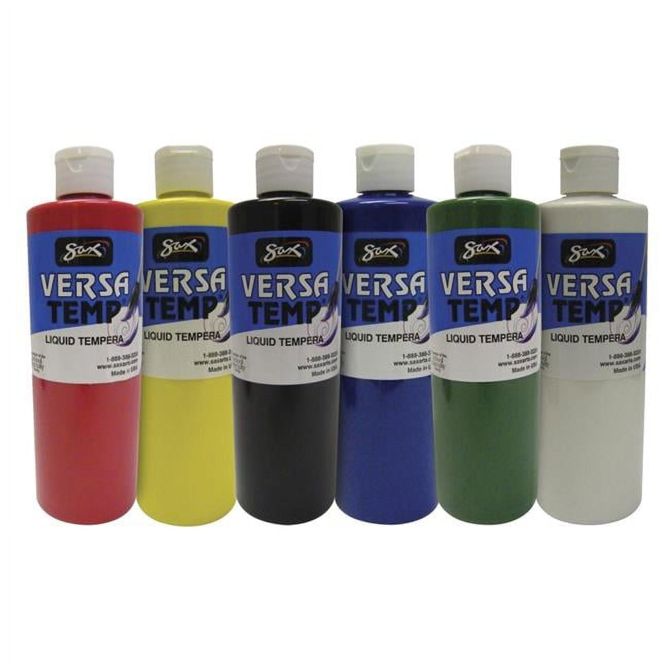 Sax Versatemp Liquid Tempera Set Assorted Colors 6 Pints - Set of 6 ...