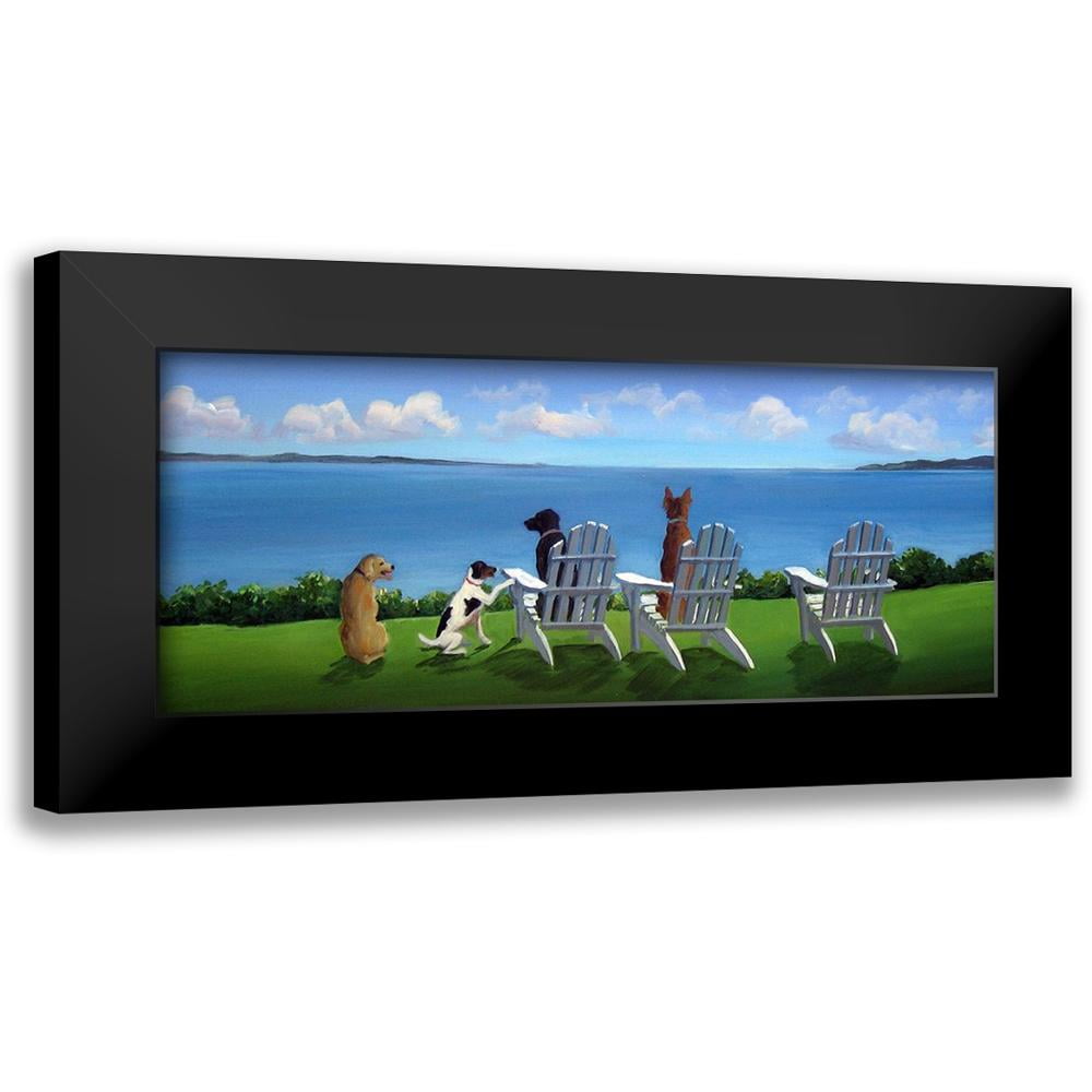 Saxe, Carol 14x8 Black Modern Framed Museum Art Print Titled - Pups ...