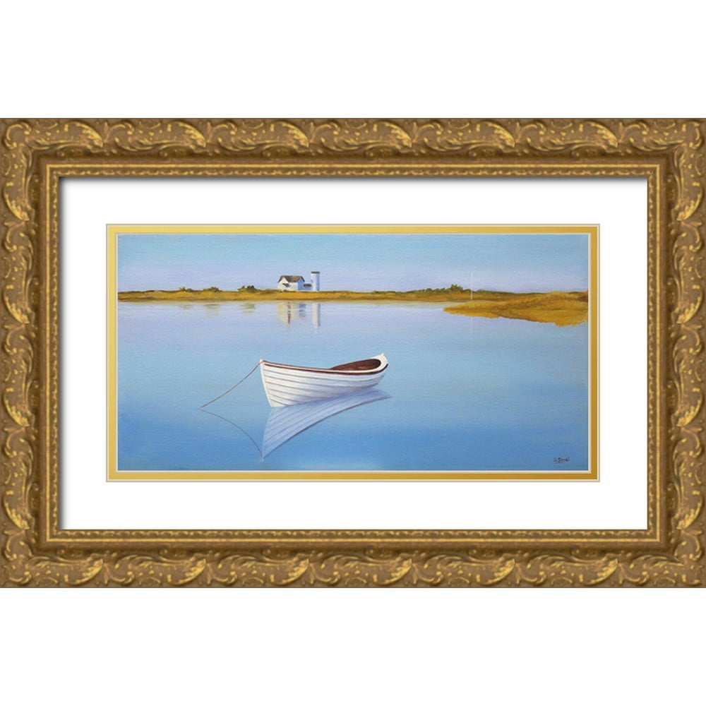 Saxe, Carol 24x14 Gold Ornate Wood Framed with Double Matting Museum ...