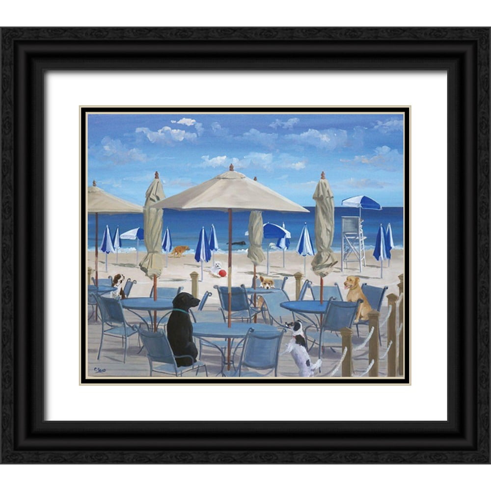 Saxe, Carol 30x26 Black Ornate Wood Framed with Double Matting Museum ...