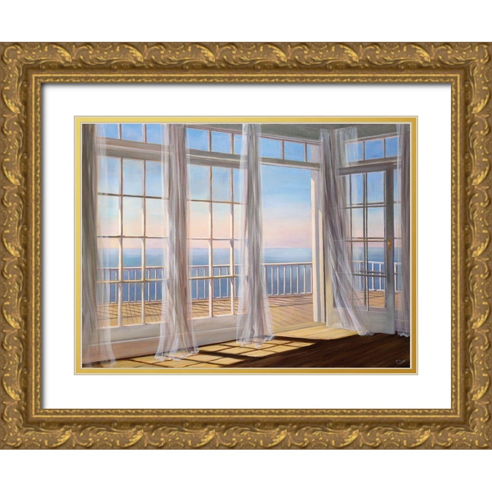 Saxe, Carol 32x25 Gold Ornate Wood Framed with Double Matting Museum ...