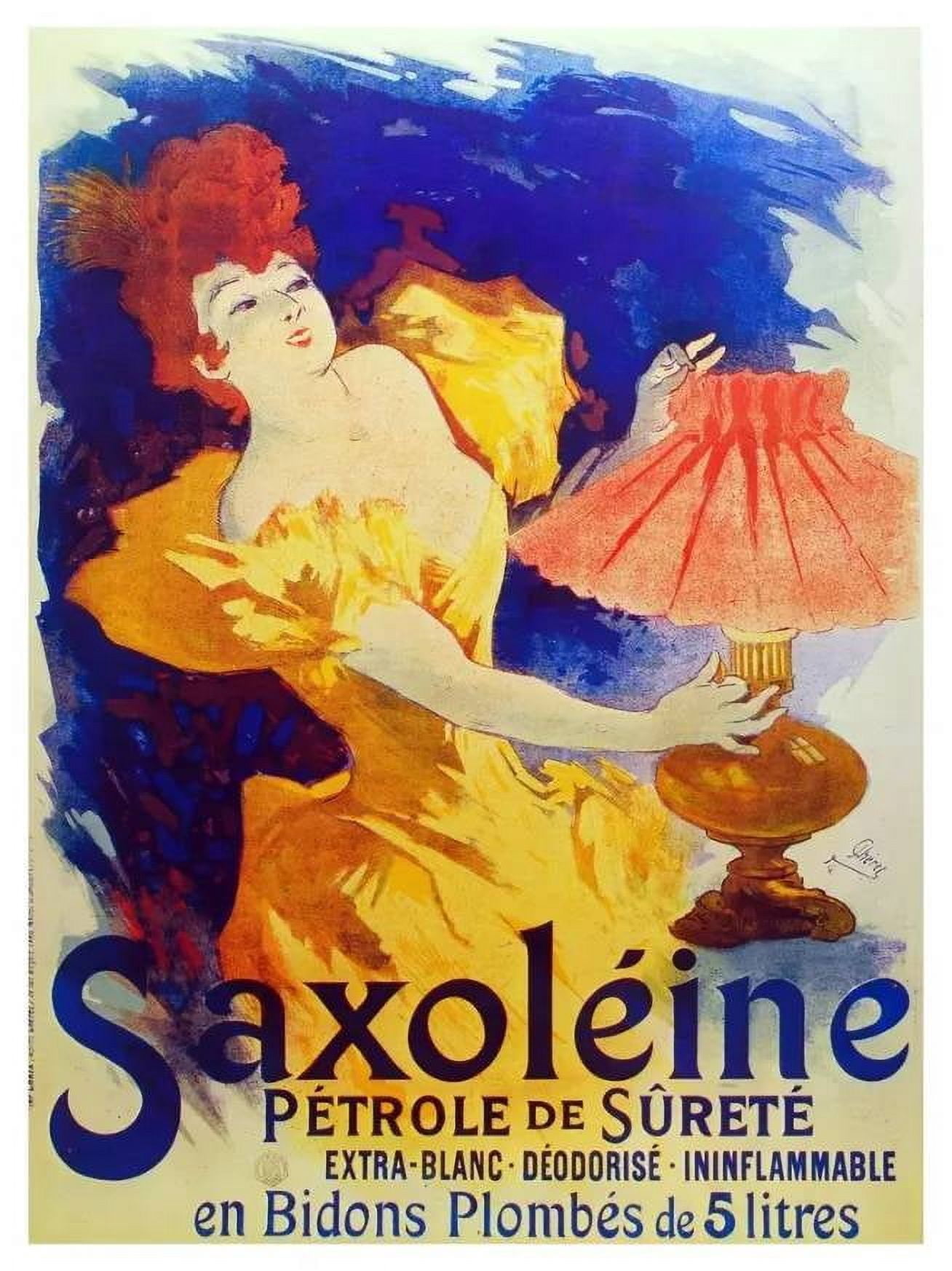 Saxoleine oil Lamp nouveau Ad wall Decoration. Graphic Interior Art ...