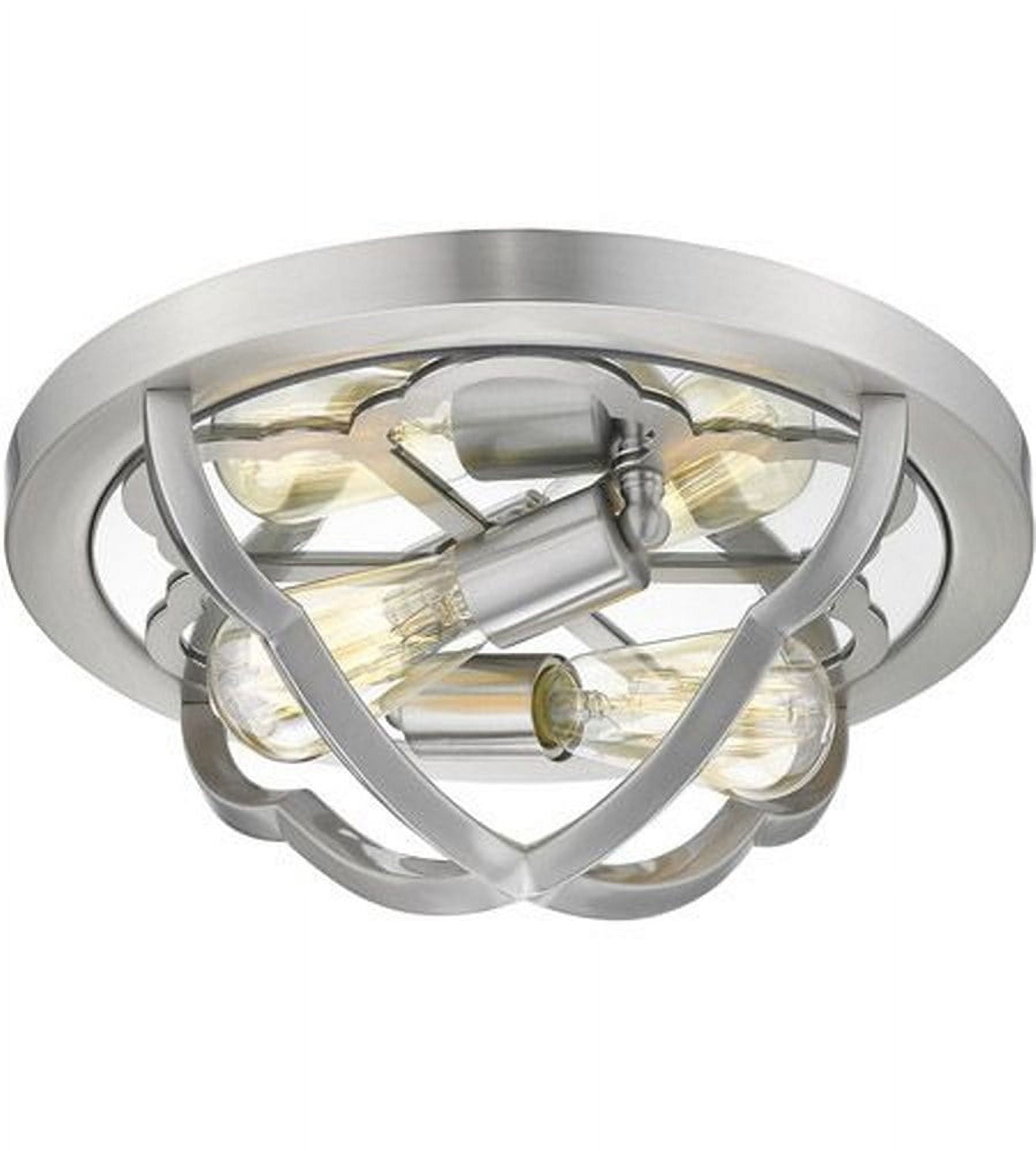 Saxon Flush Mount in Pewter - Walmart.com