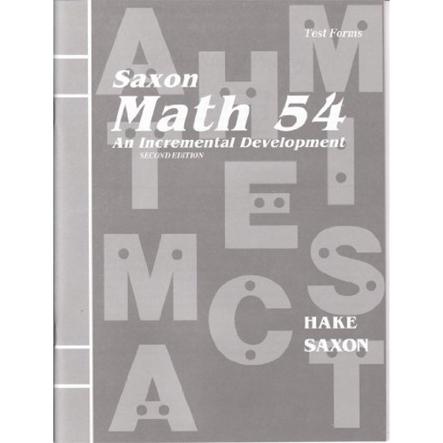 Pre-Owned Saxon Math 54: An Incremental Development (Masters and Test ...