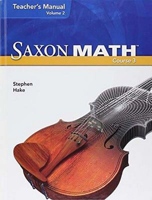 Pre-Owned Saxon Math Course 3 Teacher Manual Volume 2 2007 ...