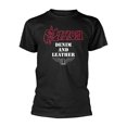 Saxon Men's Denim And Leather T-shirt Medium Black - Walmart.com Saxon Men's Denim And Leather T-shirt Medium Black - Walmart.com