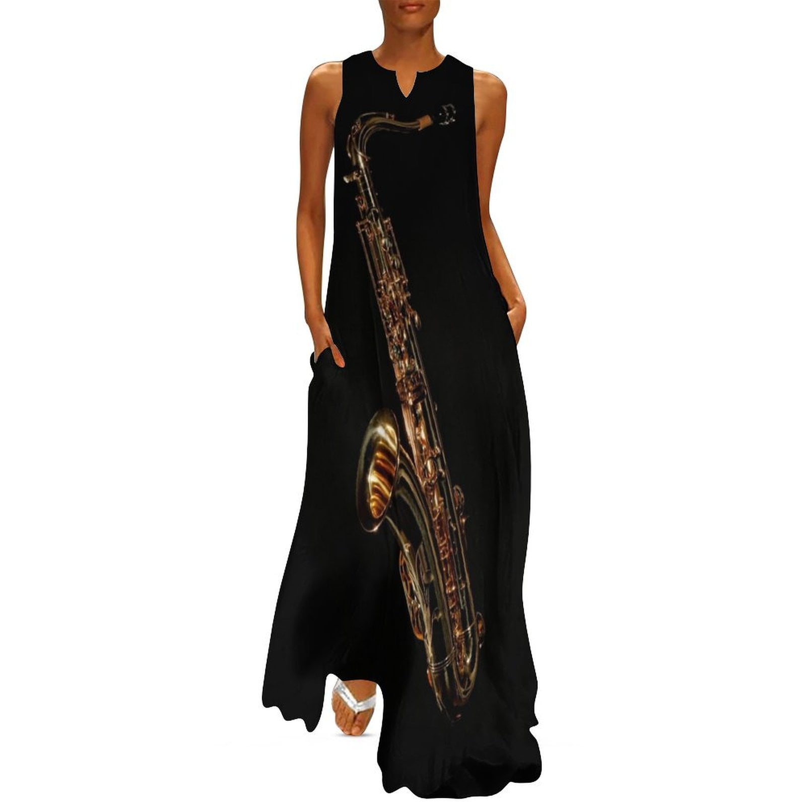 Saxoph Long Dress Woman dresses beach dresses - Walmart.com