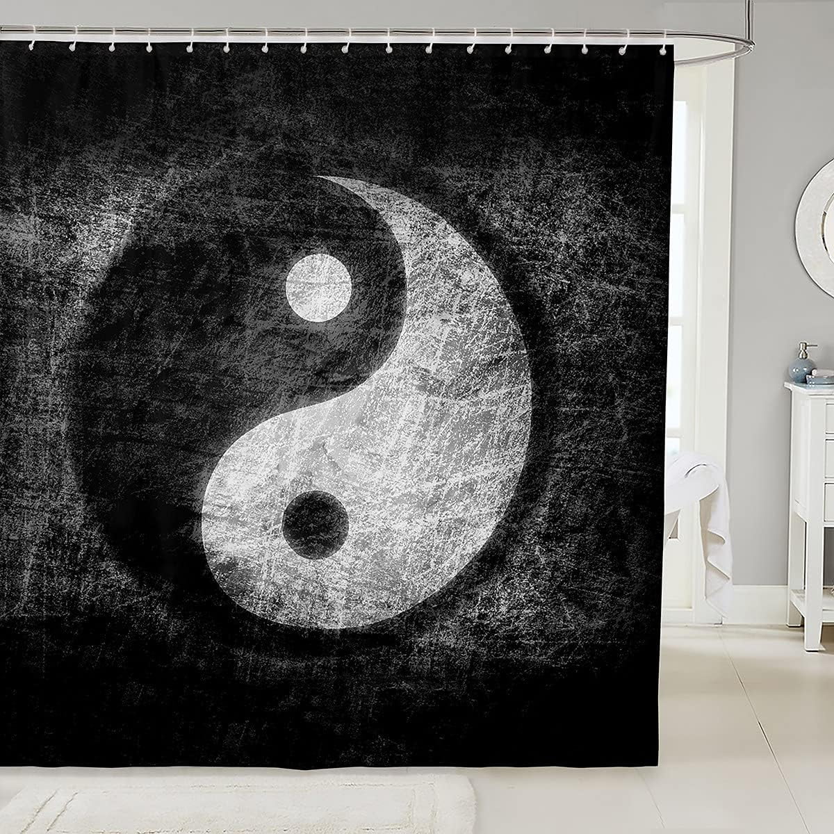 Saxophone Bathroom Shower Curtain Set Trombone Piano Keys Shower ...