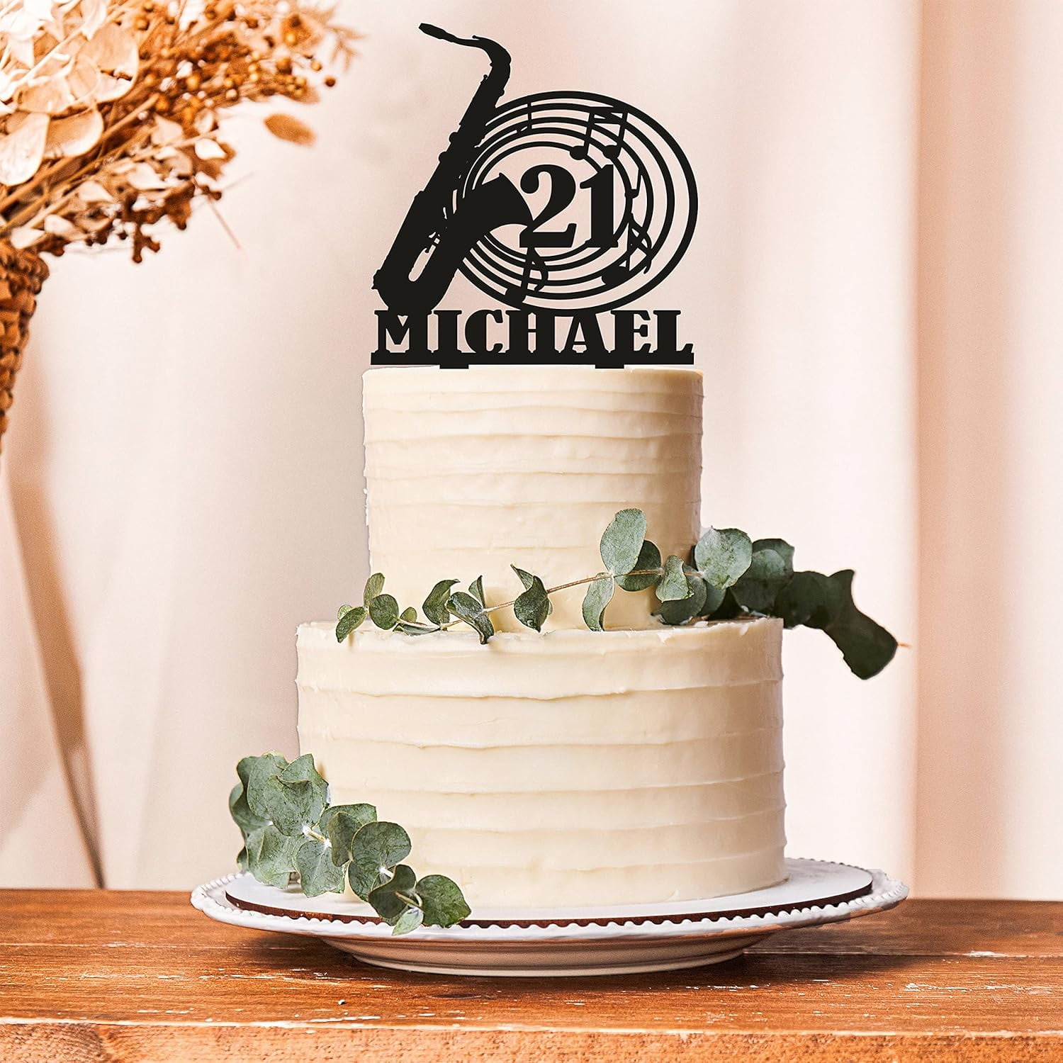 Saxophone Cake Topper,Music Cake Topper,Saxophonist Cake Topper,Musical ...