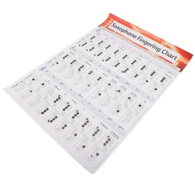 Saxophone Finger Guide Chart Useful Sax Chord Chart for Saxophone ...